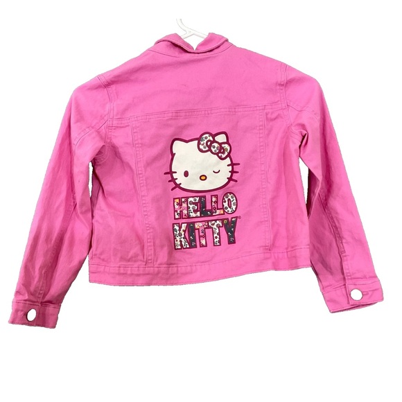 Hello Kitty | Jackets & Coats | Hello Kitty Bright Pink Jean Jacket For ...